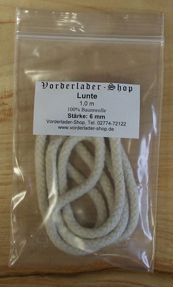 Vorderlader-Shop | Detailansicht | Lunten | Lunte nitriert 6 mm ...